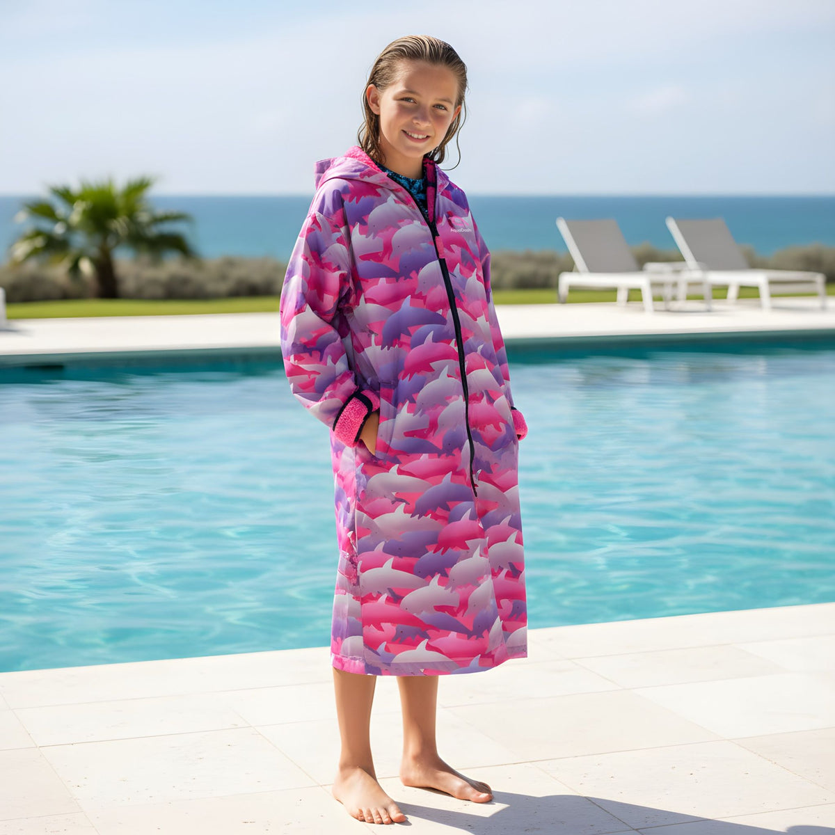 Children's Swim Parka | SUSTAINABLE Kids Swimming Parkas | Aquadash