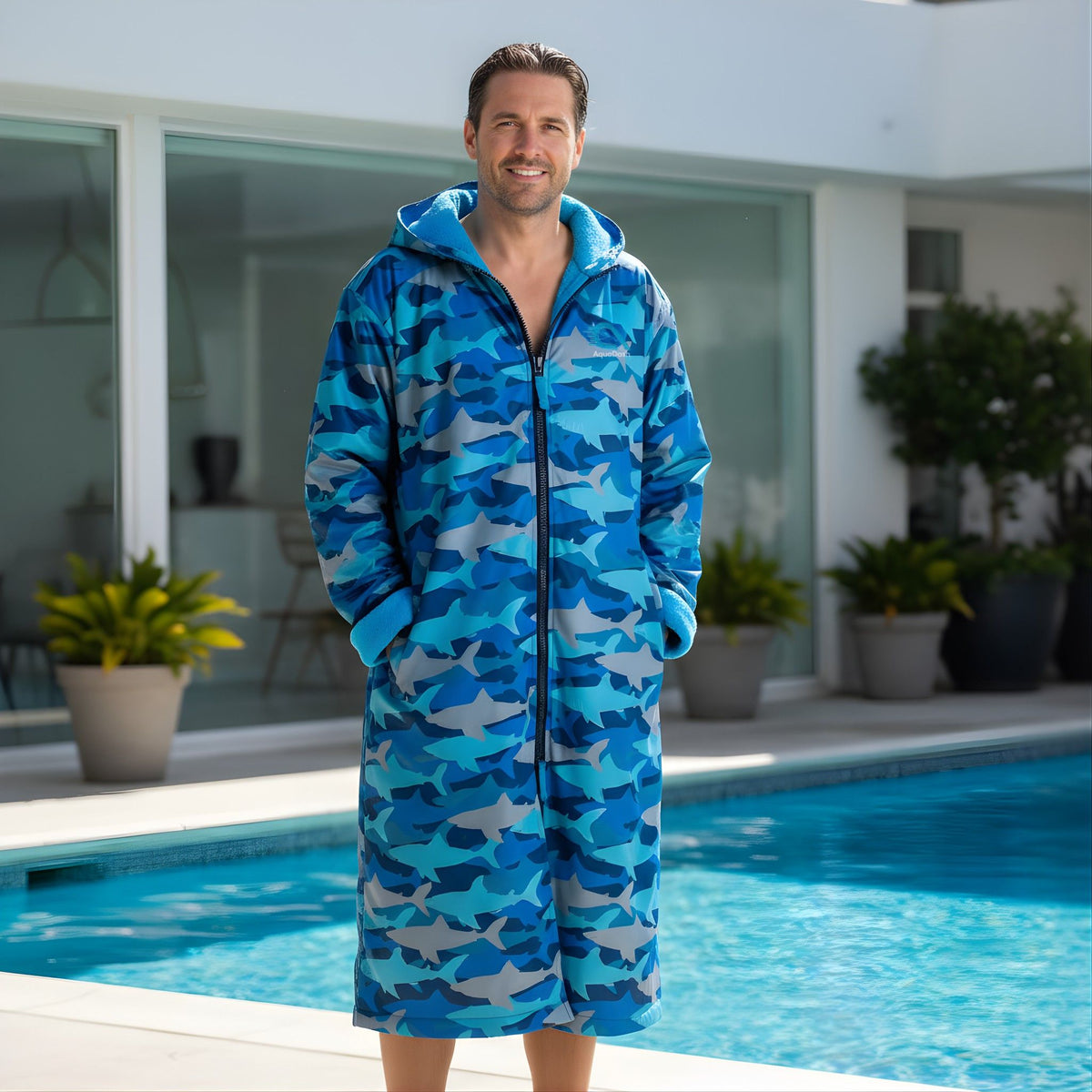 Swim Parka for Adults | Whale Time | AQUADASH – Aquadash