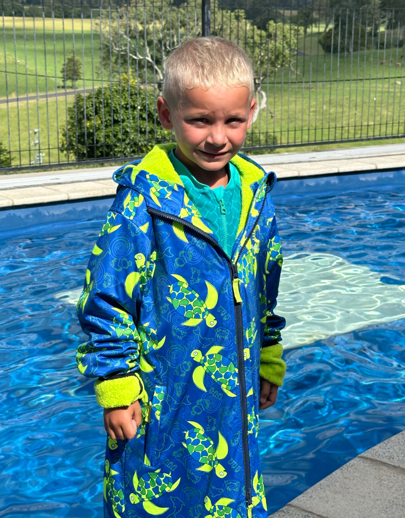 Pool Beach Warm-up Robe Unisex Swim Parka For Adults & Kids - Water ...